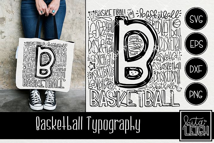 Basketball Typography (122463) | Hand Lettered | Design Bundles