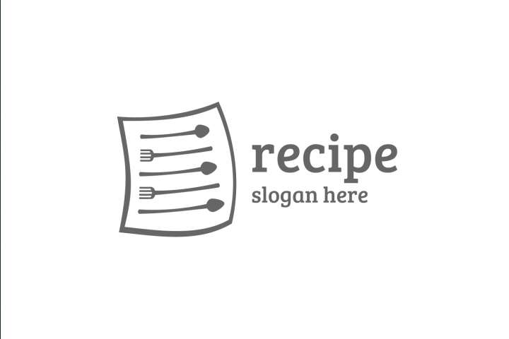 Food Recipe Logo (49286) | Logos | Design Bundles