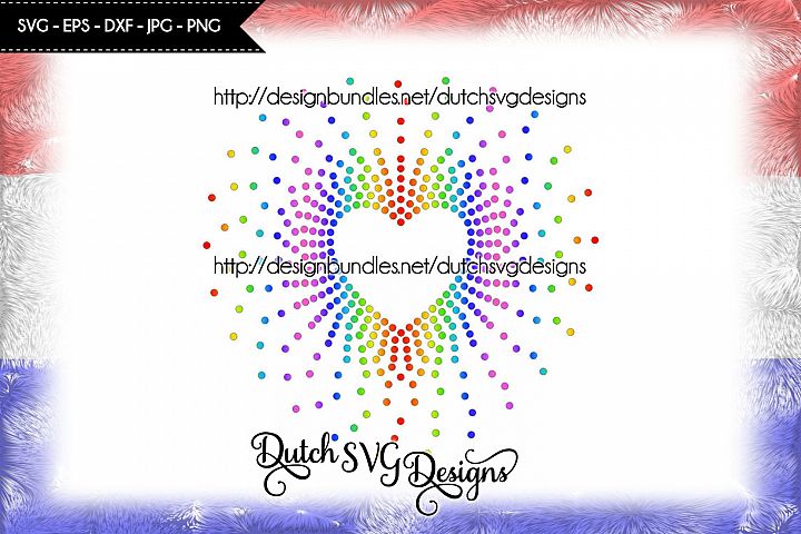 SS20 Hotfix rhinestone heart pattern, rhinestone template