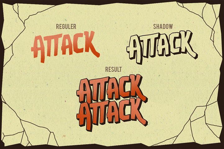 Attack Attack Typeface - Free Font of The Week | Font Bundles
