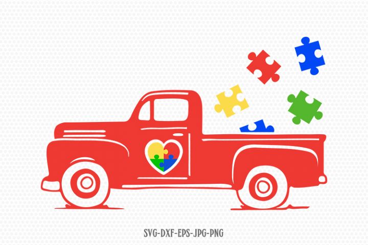 Autism Truck svg, Autism svg, Autism Puzzle svg