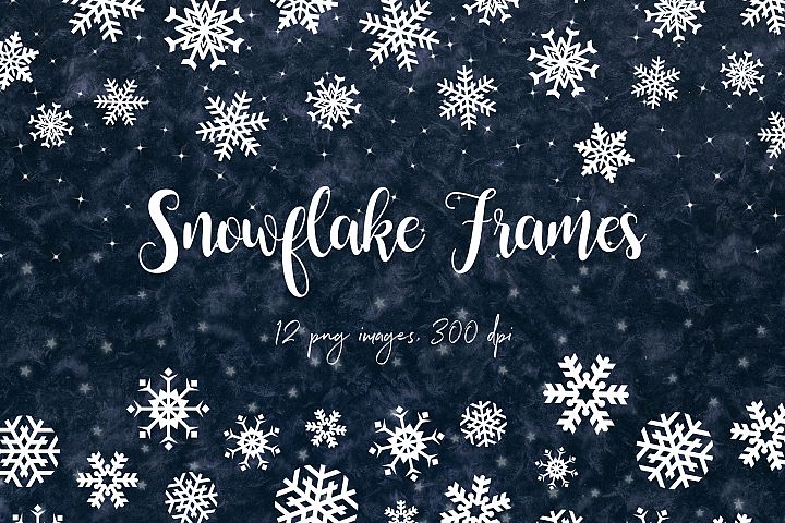 Snow Digital Borders, Winter Frames