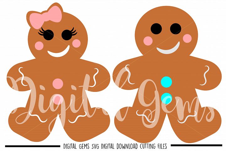 Gingerbread People SVG / PNG / EPS / DXF files