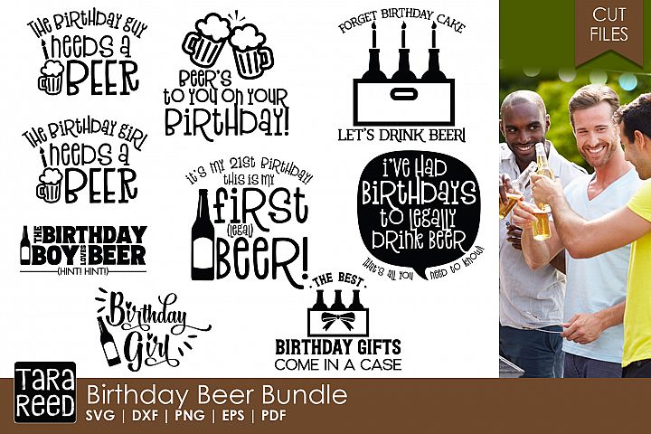 Birthday Beer - Beer SVG and Cut Files for Crafters