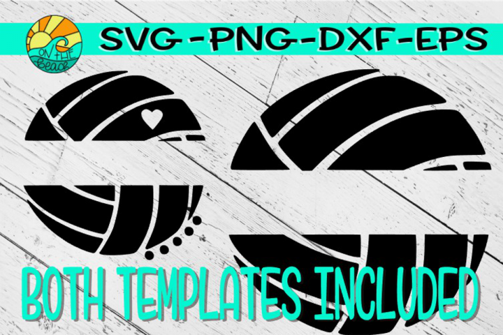Volleyball Template - Both Templates Shown Included