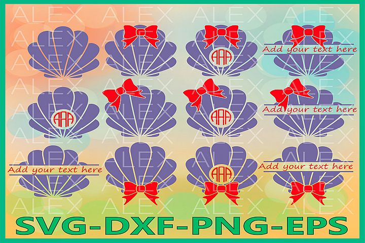 Seashell Monogram svg SVG, Seashell Svg, Shells Ocean Beach (227401 ...