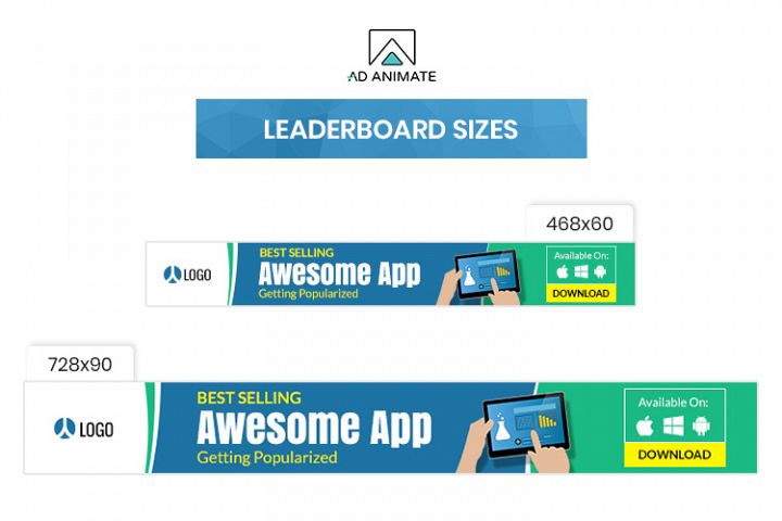 Mobile Application Animated Ad Banner Template