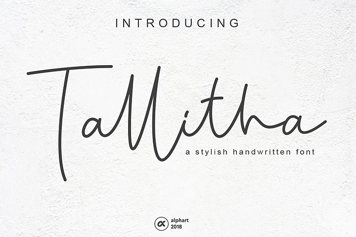 Tallitha a stylish handwritten font (154068) | Script | Font Bundles