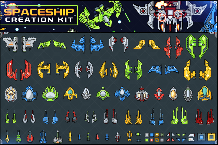 Spaceship Creation Kit - Game Assets
