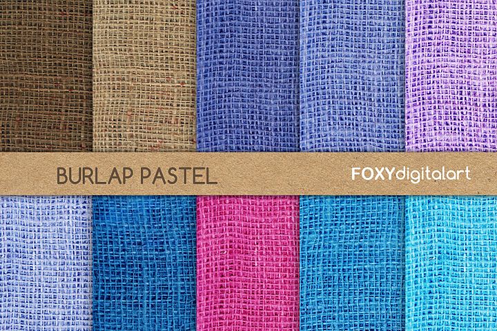 Digital paper burlap canvas jute linen rustic texture