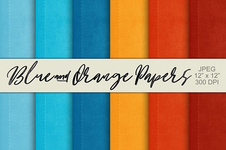 Blue and Gold Mermaid Digital Paper