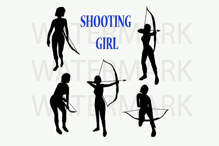 Arrow Girls - SVG/JPG/PNG Hand Drawing (83239) | Illustrations | Design ...