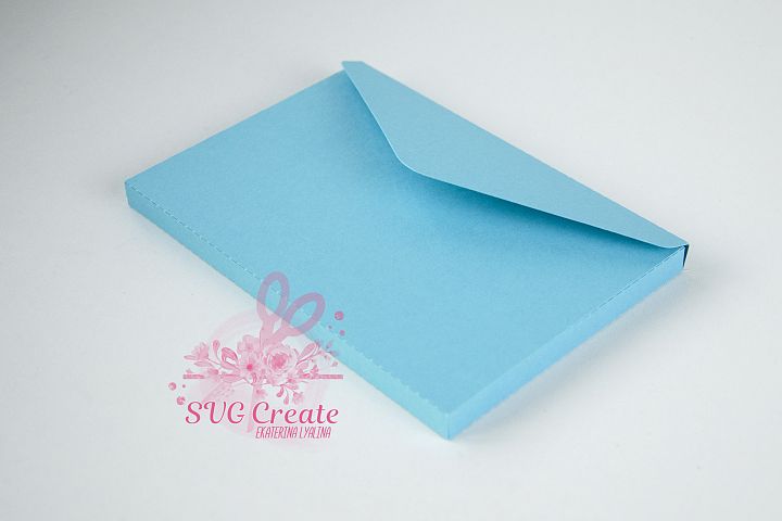 Envelope template box thick svg cut file paper cut photo