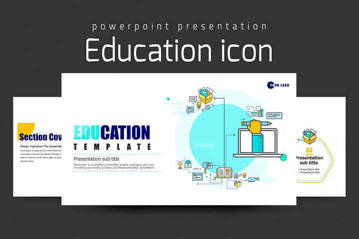 Education icon PPT Template