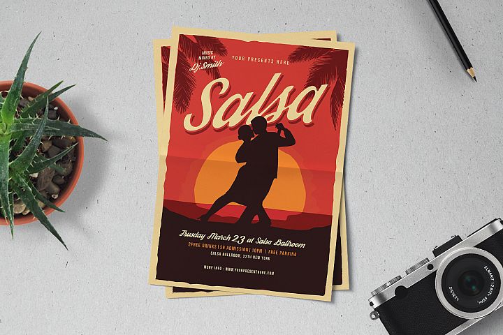 Salsa Dance Flyer (297836) | Flyers | Design Bundles