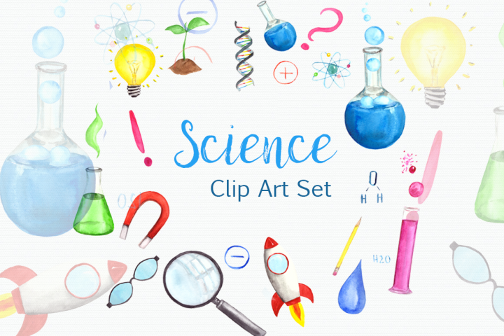 Science Time Clip Art Set (122212) | Illustrations | Design Bundles