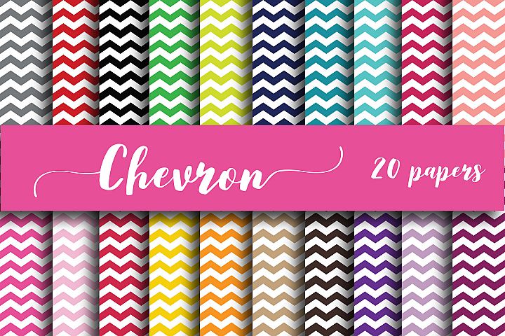 Chevron Digital Paper (55092) | Backgrounds | Design Bundles