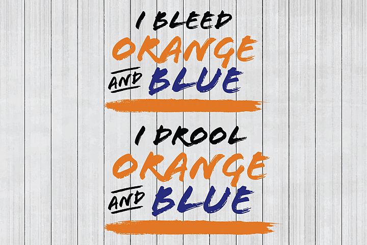 Orange and Blue SVG, Cuttable File