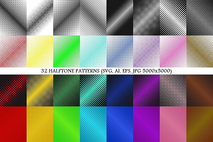 32 Halftone Patterns