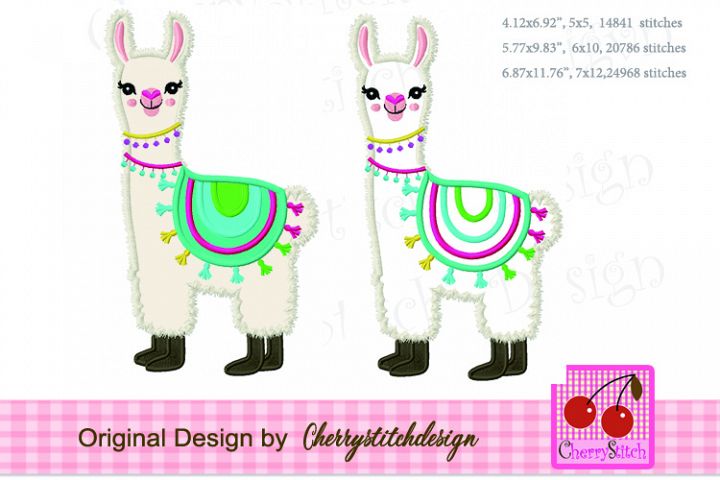 Llama machine embroidery applique design (345976) | Embroidery | Design ...