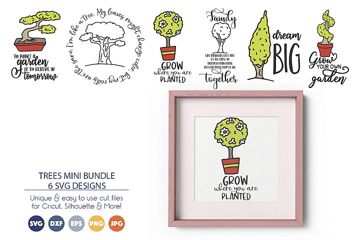 Trees SVG Bundle | Garden SVG | Family