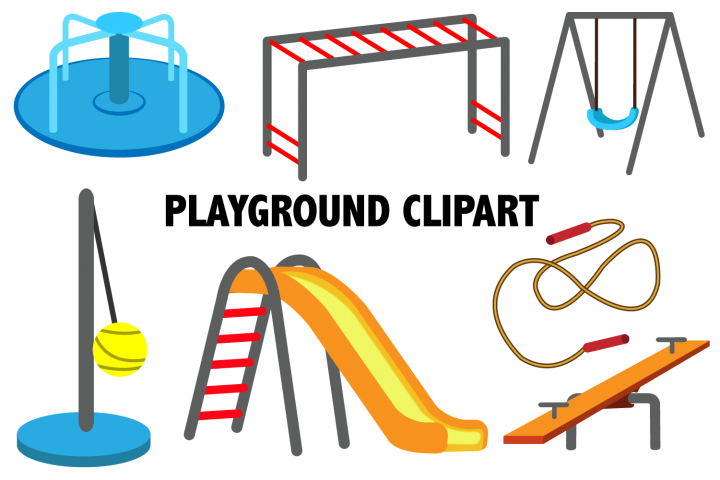 Playground Clipart (240886) | Illustrations | Design Bundles