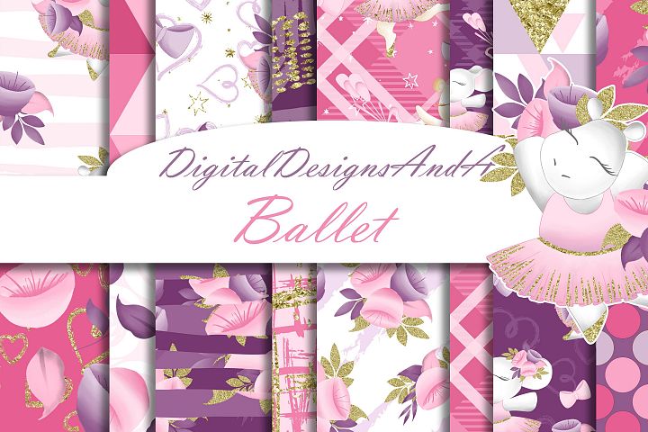 Ballerina patterns (82400) | Patterns | Design Bundles