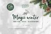 Magic Winter script font duo & logos (157135) | Handwritten | Font Bundles
