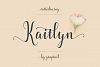 Kaitlyn Script (2551) | Script | Font Bundles