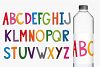 Alphabet and Numbers clip art illustrations bundle