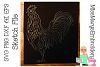 Rooster Single Line Sketch File SVG PNG DXF AI EPS Al