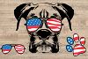 Boxer Dog USA Flag Glasses Paw SVG paw 868S (108232) | SVGs | Design ...