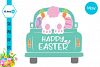 Easter Truck Svg, Easter Bunny Svg