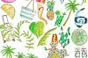Watercolor Summer Graphics / Clipart