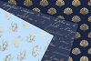 Blue and Gold Mermaid Digital Paper