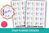 Study Planner Stickers-Kawaii Student Planner Stickers (149604 ...