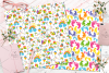 Rainbow Baby Clipart And Seamless Digital Papers Bundle