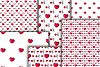 Hearts digital paper. Valentine's day seamless patterns (213224 ...