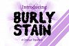 Burly Stain Typeface (28275) | Regular | Font Bundles