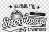 Retro Snowboarding Logo / Winter Activity Badge SVG / Patch (199359 ...