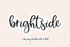 Brightside - A Bouncy Handwritten Script Font (487946) | Handwritten | Font Bundles