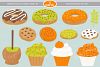 Pumpkin Spice Fall Treats Clipart - 32 PNG Graphics