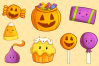 Spooky Sweets Clip Art Collection (146239) | Illustrations | Design Bundles