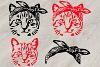 Cat Head whit Bandana SVG, Farm Kitten kitty Milk 829S (95531) | SVGs ...