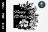 SVG / PDF / DXF Birthday Card, Papercutting Template (514968) | Paper ...