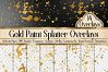14 Seamless Gold Paint Splatter Overlay Images (90488) | Decorations ...