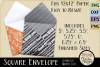 Square Envelope SVG - Square Envelope Cutting File Template