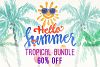 watercolor tropical bundle (150043) | Illustrations | Design Bundles