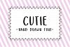 Cutie - hand drawn font (22860) | Script | Font Bundles
