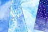 Blue watercolor backgrounds Winter digital paper